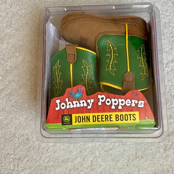 John Deere | Shoes | Johnny Poppers X John Deere Baby Boots Green New ...